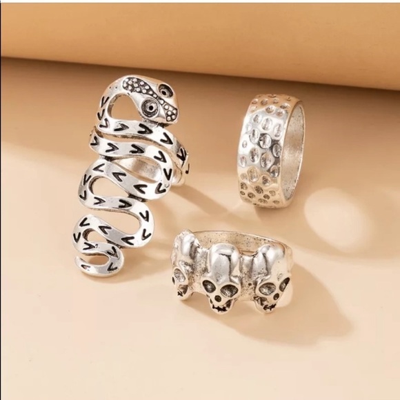 Jewelry | 33 Boho Snake Skull Ring | Poshmark